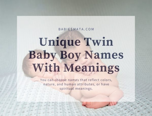 Unique Twin Boy Names with Meanings | Babiesmata