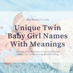 Unique Twin Boy Names with Meanings – Babiesmata